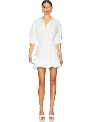 Simkhai Effie Bubble Mini Dress - White