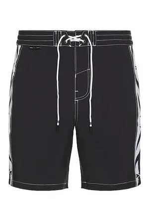 DARK SEAS Rincon Boardshort - Black & White