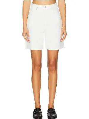 Abrand Denim Carrie Short - White
