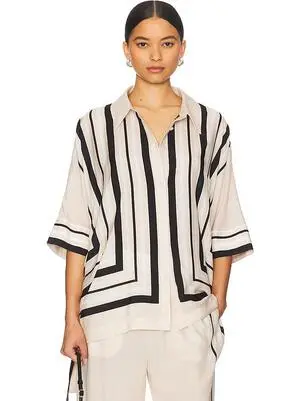 Simkhai Bowman Oversized Button Down Shirt Sand