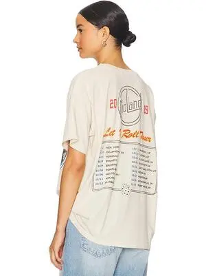Daydreamer Midland Let It Roll Tour Merch Tee - Dirty White