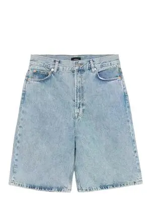 Wardrobe.NYC Low-rise Denim Shorts - Blue