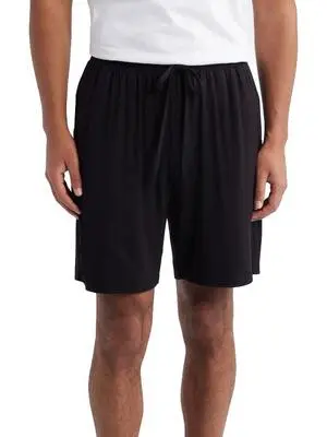 Nordstrom Moonlight Modal Blend Lounge Shorts Black