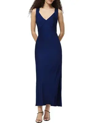 French Connection Ennis Satin Slipdress Royal Blue