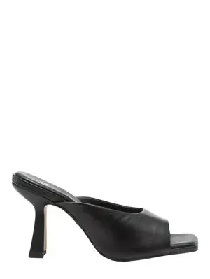 ANDREA CARRANO 95mm Leather Sandals - Black