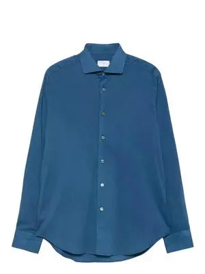 Fedeli Long-sleeved Shirt - Blue