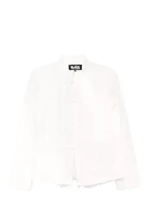BLACK COMME DES GARÇONS Stand Collar Jacket - White
