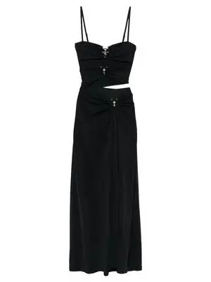 Christopher Esber Orbit Ruched Maxi Dress - Black