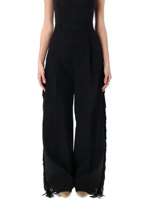 Carven Wide Leg Trousers - Black