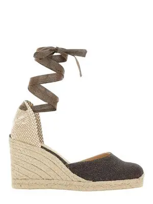 CastaÑer Espadrille With Tie Fastening - Brown