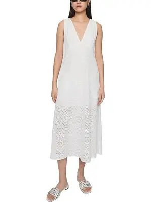 Rebecca Minkoff Naya Eyelet Dress - White