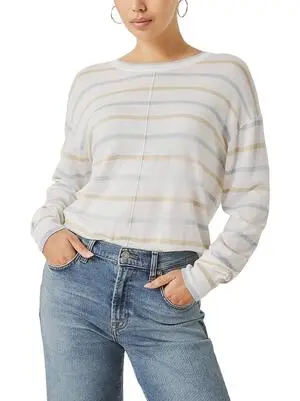 Splendid Finn Crewneck Sweater - White Multi