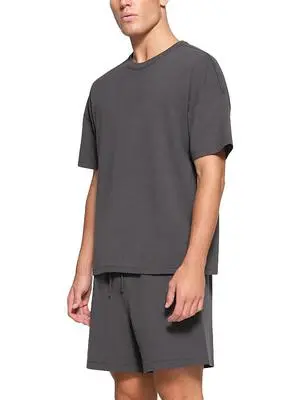 SKIMS Relaxed Fit Jersey Lounge Tee - Ash