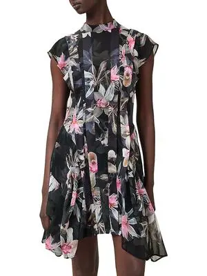 ALLSAINTS Fleur Mini Dress - Adena Black