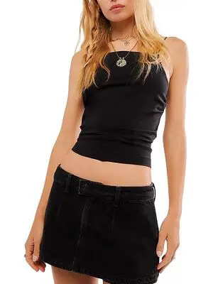 Free People Galivanting Skort - Black