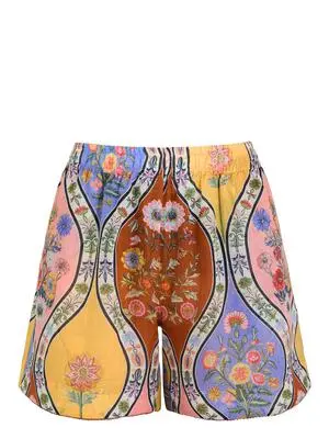 BORGO DE NOR Floral-Printed Woven Shorts