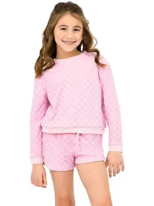 LIMEAPPLE Lightweight Terry Sweatshirt - Candy Pink