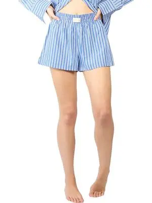VIENS AVEC MOI Seaside Boxer Shorts - Blue