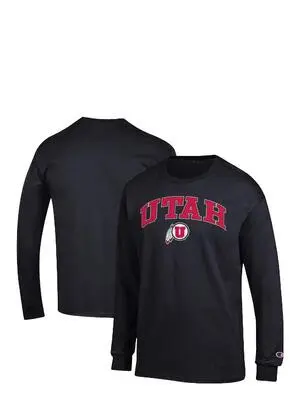 Champion Utah Utes Arch Over Logo Long Sleeve T-shirt - Black