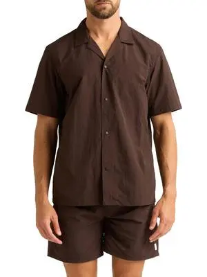AUTO-REPLY™ Alex Nylon Camp Shirt - Driftwood
