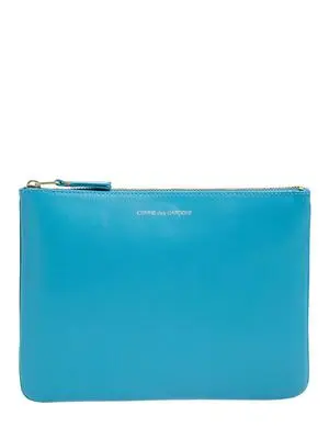 Comme Des Garçons Classic Leather Zip-up Pouch - Blue