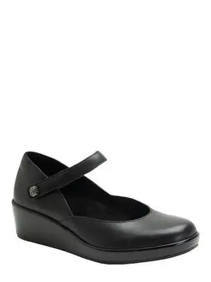 ALEGRIA BY PG LITE Hayes Platform Wedge Mary Jane - Black