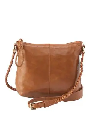 Hobo Medium Lasso Leather Crossbody Bag - Truffle