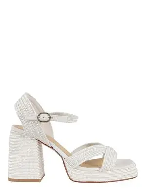 CastaÑer Heeled Sandal - White