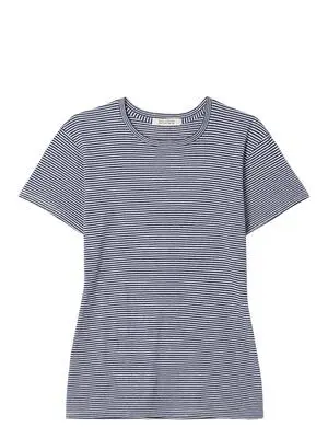 NILI LOTAN Lana Striped Cotton-Jersey T-Shirt
