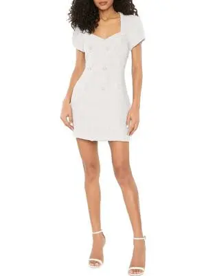 Likely Gia Tweed Cocktail Dress - White