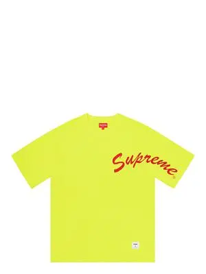 Supreme Shoulder Arc Short-sleeve Top 'fluorescent Yellow' Yellow