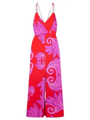 Themis Z Lydia Printed Jersey Maxi Dress - Pink