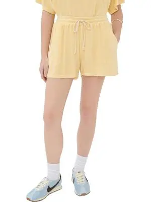 LE BOP Farrah Terry Shorts - Butter Yellow