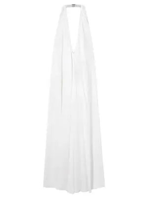 Jacquemus Norma Open-back Crepe Maxi Dress - White