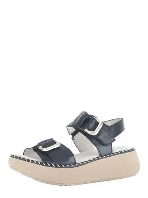 Gabor 64.590 Platform Wedge Sandal Black