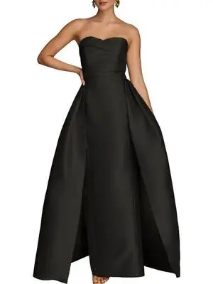 Donna Karan New York Strapless Gown - Black