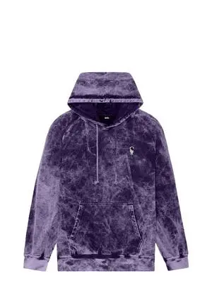 DALIX Astronaut Midweight Mineral Washed Hoodie - Purple
