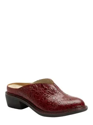 ALEGRIA BY PG LITE Leather Mule With Arch Support Loretta Roja