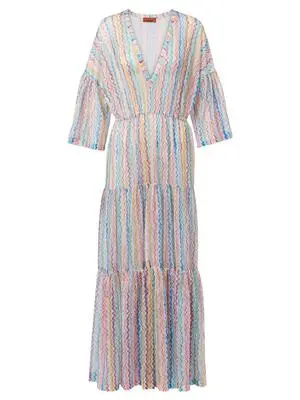 Missoni Zigzag Tiered Dress - Multicoloured