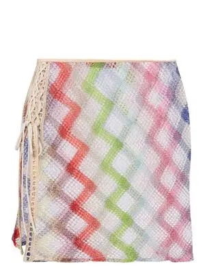 Missoni Zig Zag Crochet Miniskirt - Multicoloured