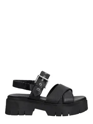 Hugo Buckle-strap Sandals - Black