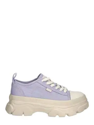 BUFFALO Chunky-sole Canvas Sneakers - Purple