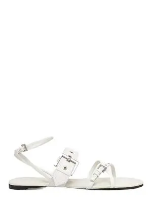 Hugo Buckle-strap Sandals - White