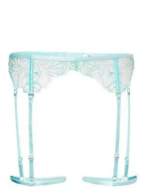 Bluebella Lilly Lace Suspender Harness - Island Paradise Blue