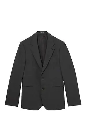 REISS Promise Slim-fit Stretch Wool-blend Blazer - Grey