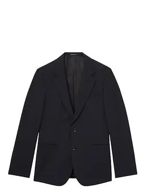 REISS Promise Slim-fit Stretch Wool-blend Blazer - Navy