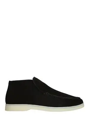AURELIEN City Suede Loafers - Black