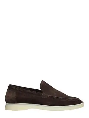 AURELIEN Yacht Suede Loafers - Grey/dark