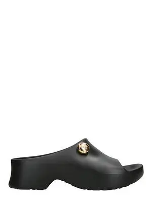 Loewe Foam Anagram Pebble Slides - Black/comb