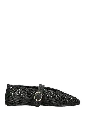 Steve Madden Alara Woven Ballerina Flats - Black